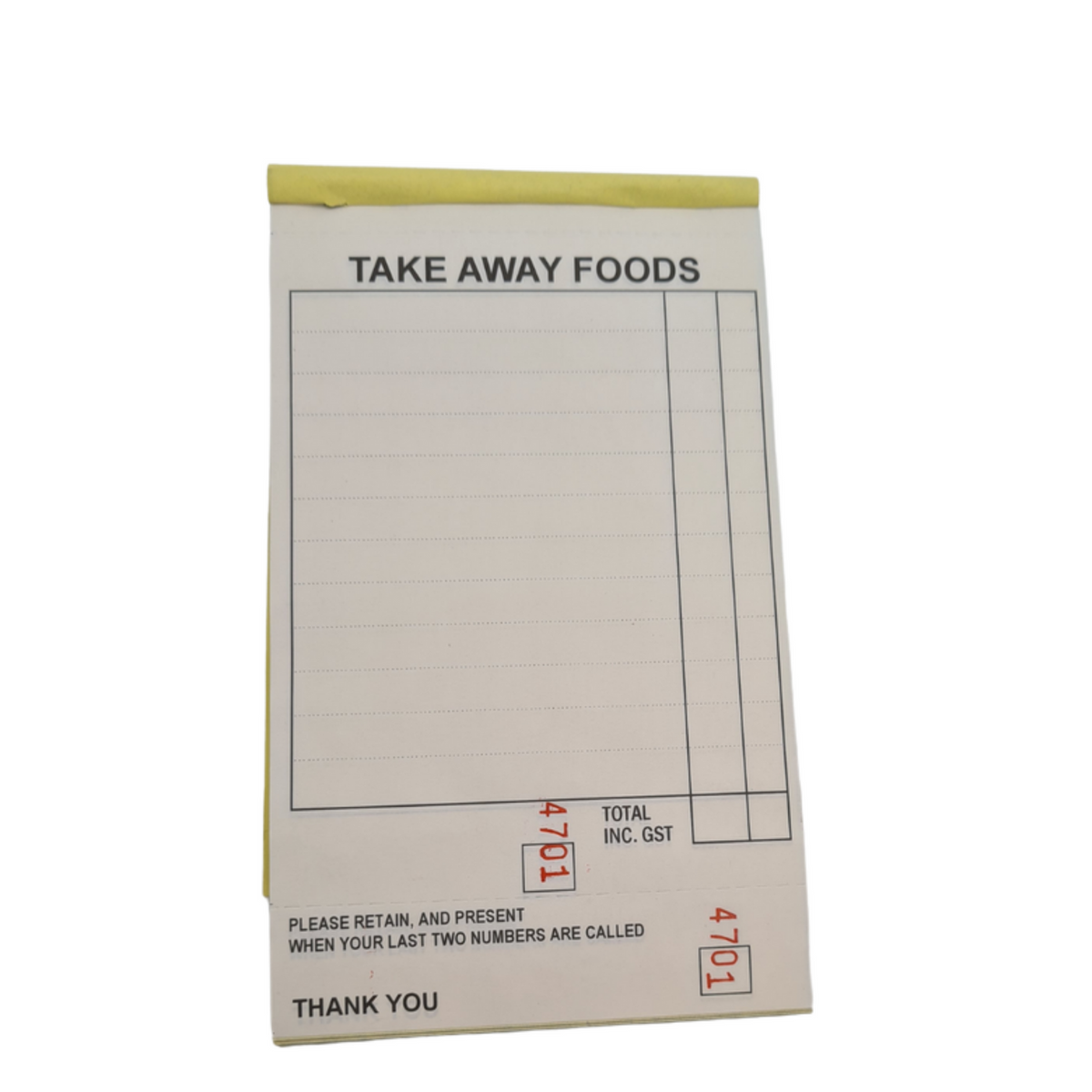 Restaurant Docket Book Quadruplicate – Ronita