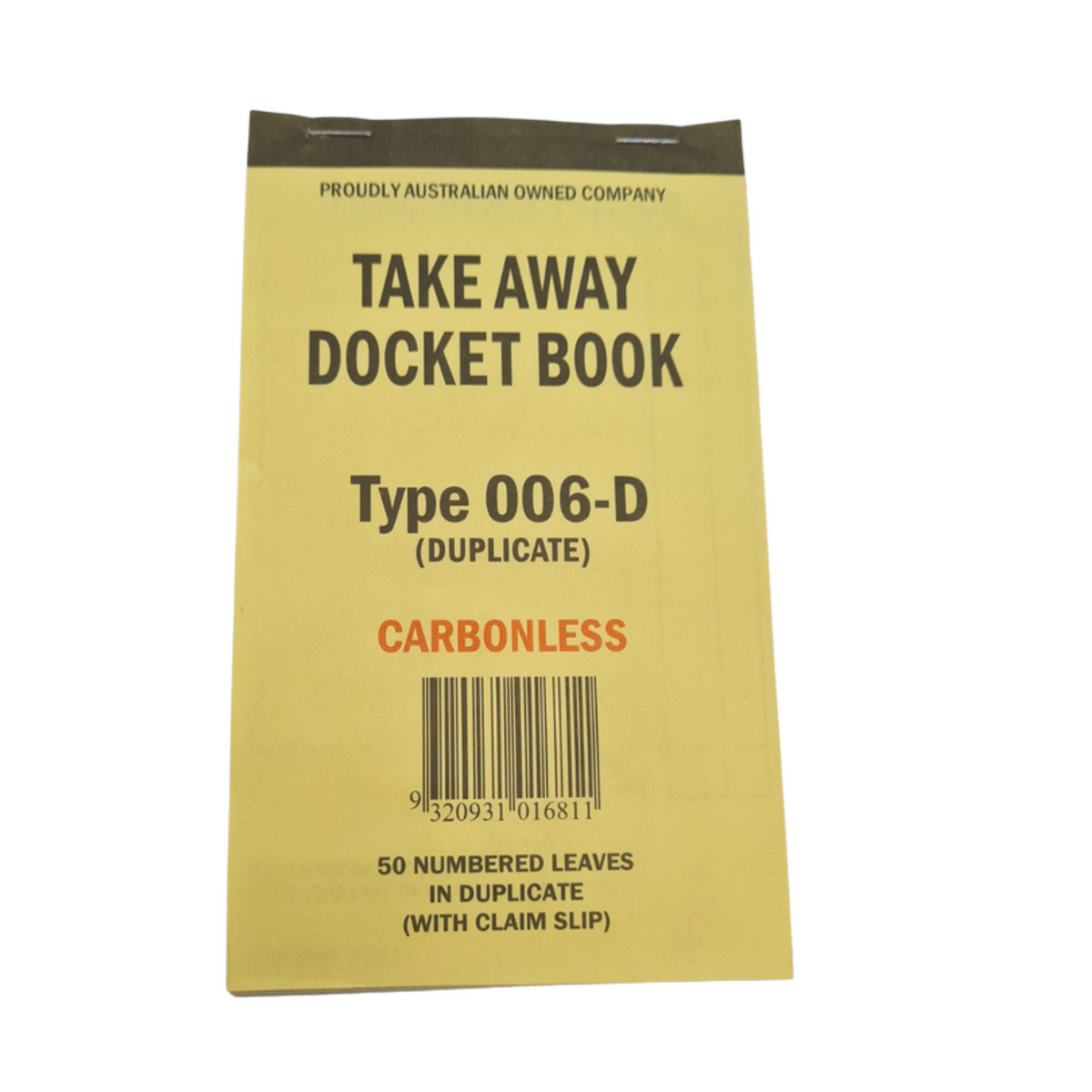 Take Away Docket Book Duplicate Type 006-D – Ronita